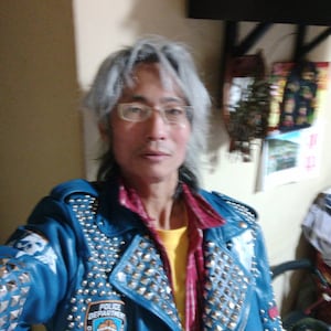 Men's Gothic Pyramid Black Studs Real Leather Punk Patches Handmade ...