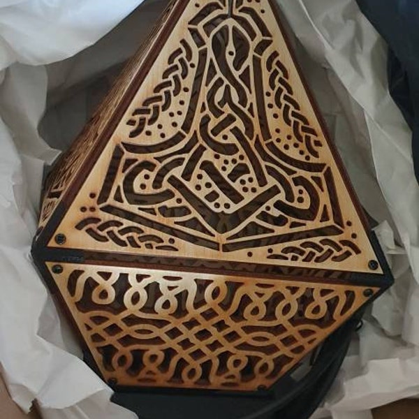 Viking Shadow Lantern – Norse Thor Hammer Mjolnir Pegan Night Light - Etsy