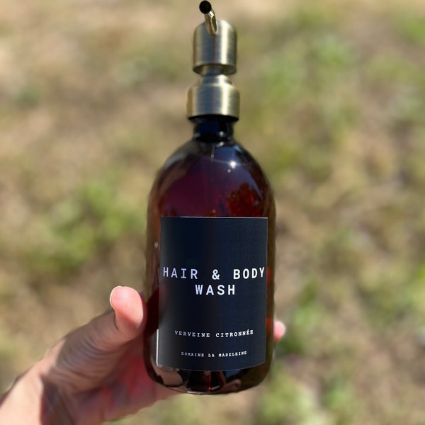 Minimalistic, Personalised Labels, Shampoo, Conditioner, Shower Gel ...