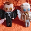 Good Omens Crowley and Aziraphale Ineffable Husbands Felt Toys for ...