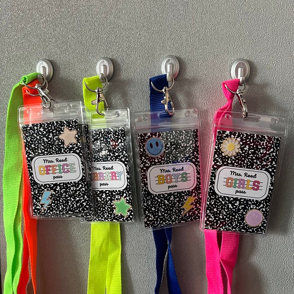 Class Hall Pass Lanyards - Etsy