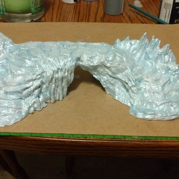 Wintertide Snowy Cavern Bridge Dnd Terrain Miniature for Dungeons and ...