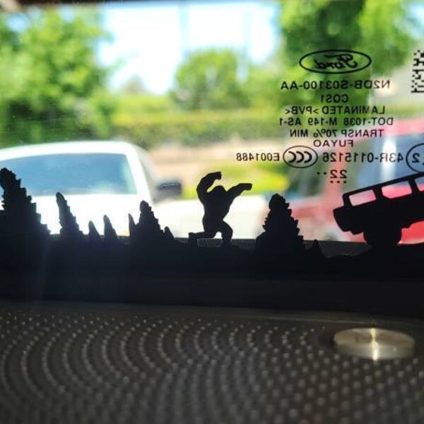 Windshield Decal For Jeep Easter Egg Vinyl Decal With Sasquatch Etsy 5424