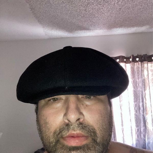 Rob Zombie Oversized Newsboy Cap Harris Tweed Huge Corduroy Paperboy ...