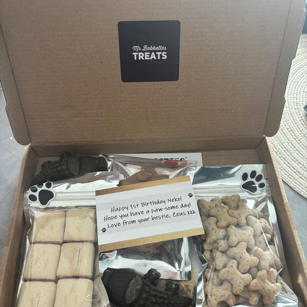Letterbox Dog Treat Box: Gourmet Dog Gift With Free UK Delivery Dog ...
