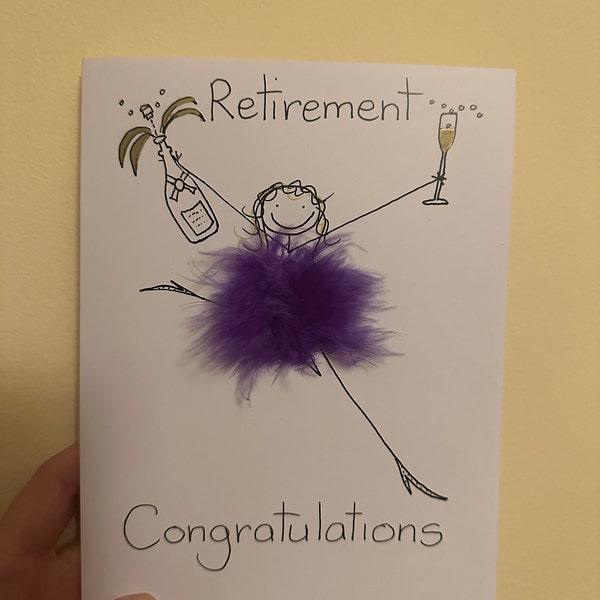 Personalised Retirement 3D Handmade Card Fun, Happy, Unique - Etsy