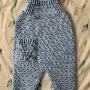 Crochet Pattern Baby Overalls Newborn to 24 Months - Etsy