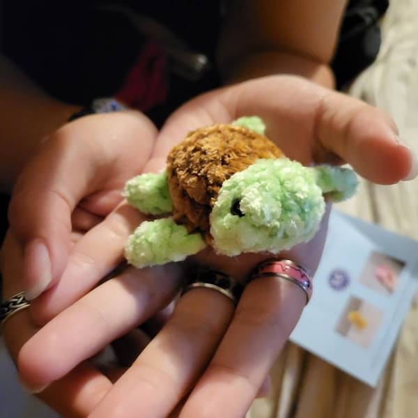 Mini Turtle Plushie , Pocket Turtle, Turtle Plushie , Crochet Turtle ...