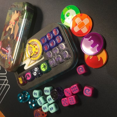 3D Printed Pokémon Mini Tin Dice and Indicator Insert - Etsy