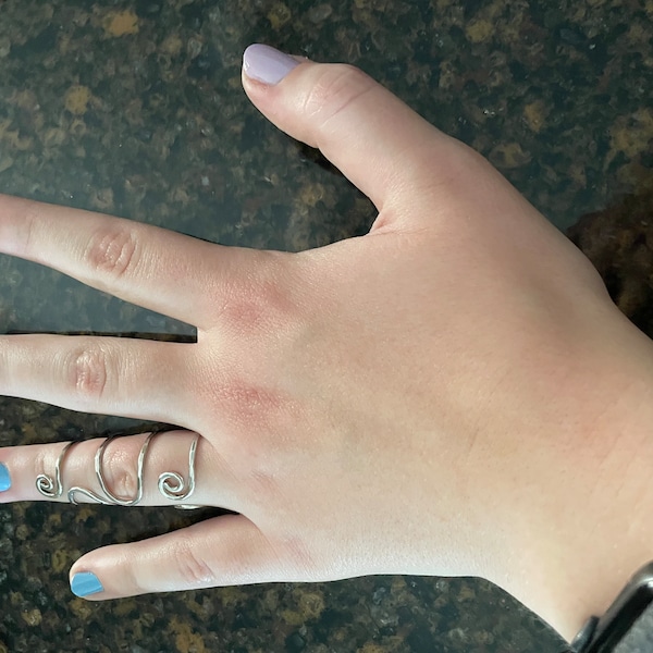 EDS Finger Splint Sterling Silver 925 for Both Joints Adjustable - Etsy