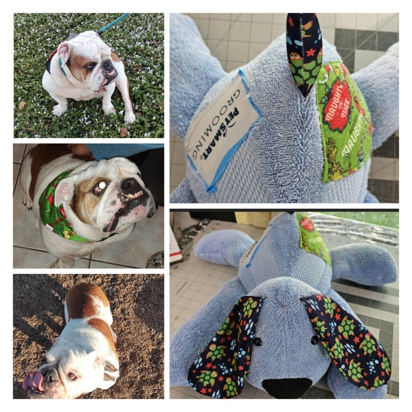 Memory Dog From Clothing Keepsake Dog Made From Clothing Memorial ...