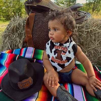 RODEO Back Number-personalized Cowboy-1st Birthday/rodeo Banner-high ...