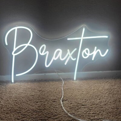 Custom Neon Name Sign Name Sign Nursery Sign Nursery - Etsy