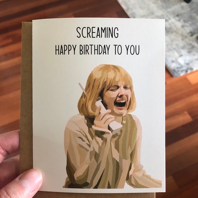 Scream Love Valentine Card Horror Movie Anniversary Card Personalized ...
