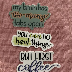 SINGLE STICKER Words Matter Motivational Sticker - Etsy