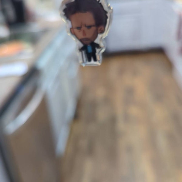 1.5 Inch House MD Glitter Acrylic Charm Keychains - Etsy