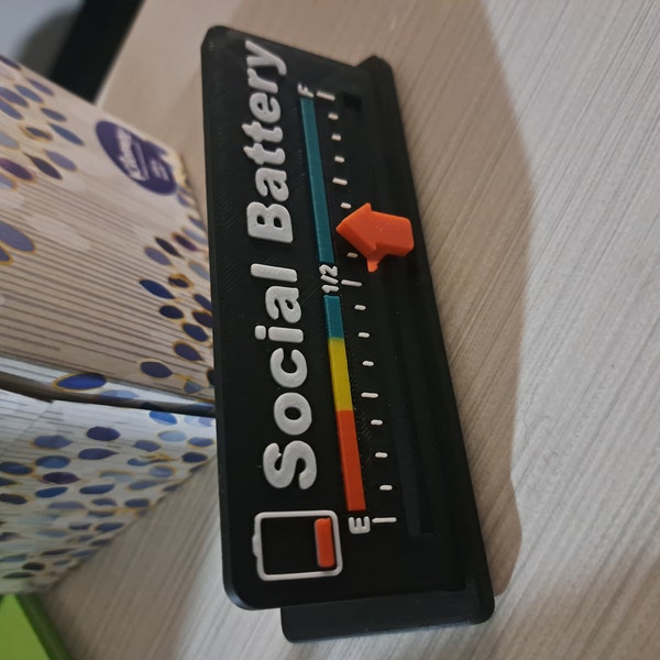 Social Battery Desktop Indicator | People Meter |show Your Mood ...