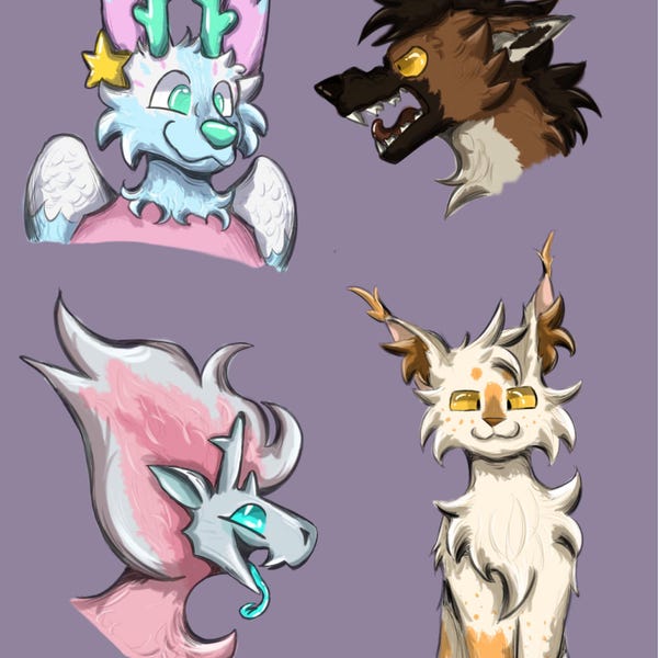 Feral Wolf Adopt Base - Etsy