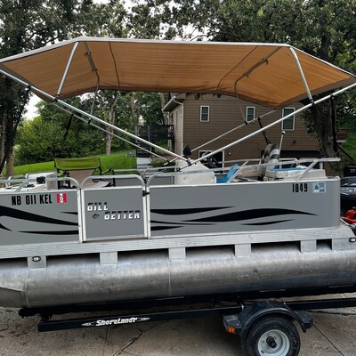 Vinyl Graphics Pontoon Graphics Boat Graphics Many Color Options Right ...