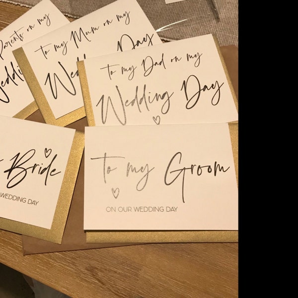 To My Groom Wedding Card, From Bride to Groom Card, Husband on Wedding ...