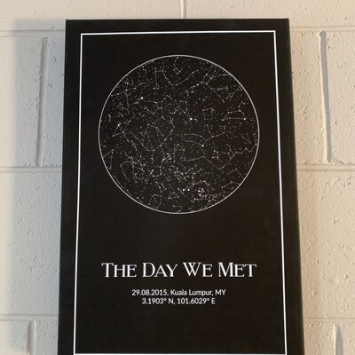 Custom Star Map, Night Sky Print, Star Map Poster, Wedding Gift ...