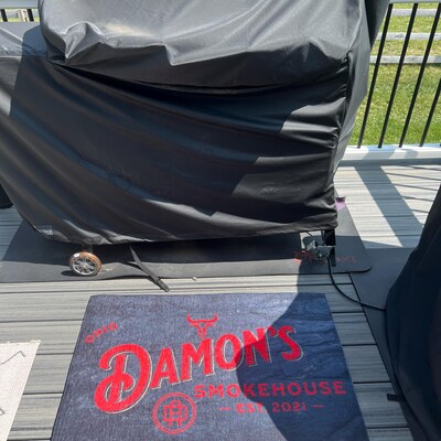 Grill Mat Personalized Outdoor Rug for Dad's BBQ Smoker Backyard BBQ ...