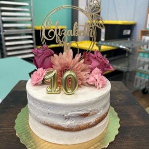 Fairy Cake Topper, Scroll Cake Topper, Magical Birthday Cake Topper ...