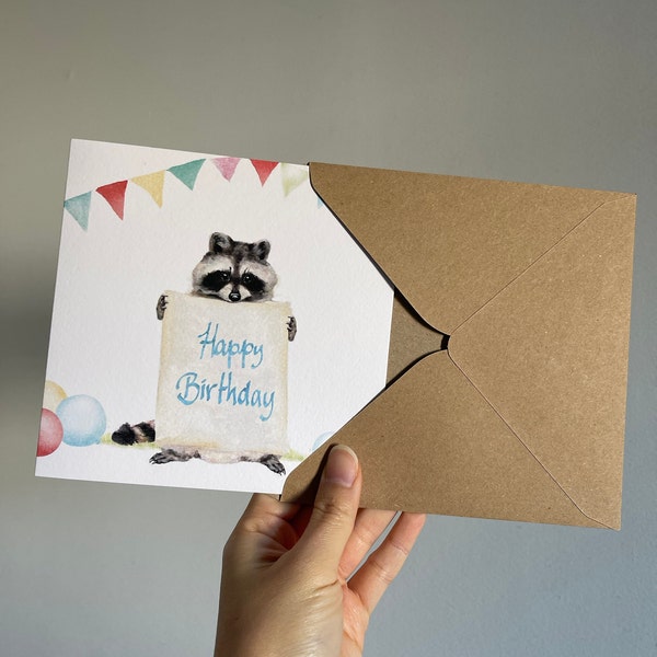 Hedgehog Birthday, Birthday Card, Cute Greeting Card - Etsy