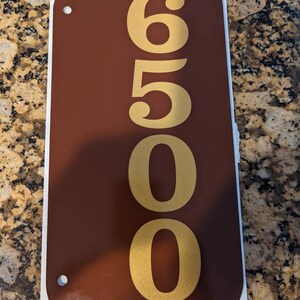 12x6 Reflective Custom Address Sign - Etsy