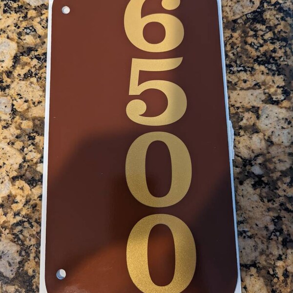 12x6 Reflective Custom Address Sign - Etsy