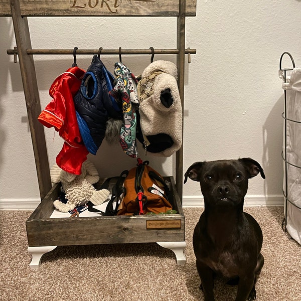 Personalized Dog Clothing Storage, Wardrobe for Dog Clothes, Dog ...