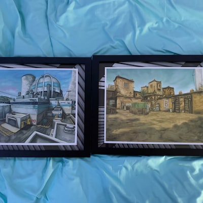 Counter-strike Map Layout Wall Art CS2 CSGO 3D Print Dust2 Mirage ...