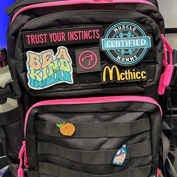 Certified Muscle Mommy Patch, Embroidered Iron-on Applique for Diaper ...