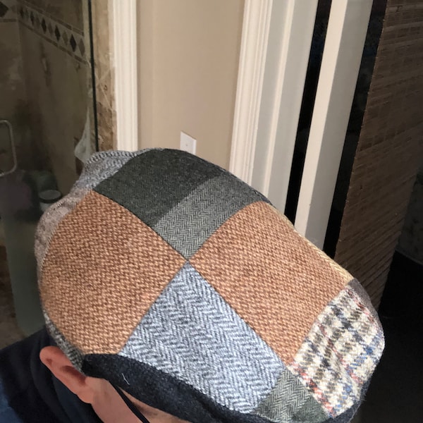 Irish - Donegal Tweed Patch Flat Cap - Patch - Ireland - Handcrafted ...