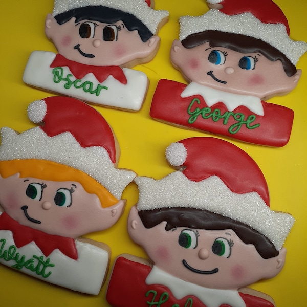 Elf With Sign or Plaque Cookie Cutter and Fondant Cutter and Clay ...