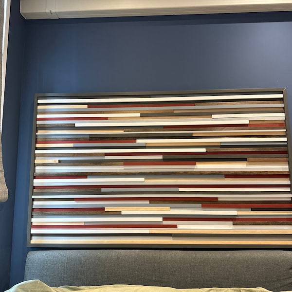 Wood Wall Art, Commission Art Wood Slat Wall Panel, Wood Wall Panels ...