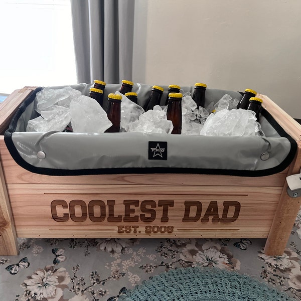 Refreshment Bar, Hostess Gift, Wood Ice Chest, Personalized Birthday ...