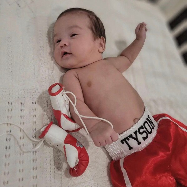 Newborn Baby Boxing Outfit for Your Tiny Champ: Shorts and Mini Gloves ...