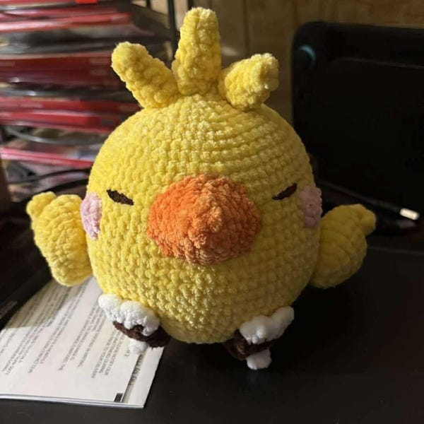 Fat Chocobo Chick Crochet Pattern (DIGITAL DOWNLOAD) - Etsy