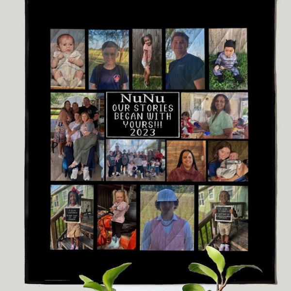 Personalized Photo Memory Quilt, Blanket or Wall Hanging, Custom Photo ...