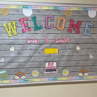 Fall Bulletin Board Retro Flowers Bulletin Board - Etsy