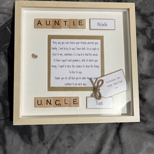 Gift for Brother, Frame for Brother, Personalised Handmade Frame for ...