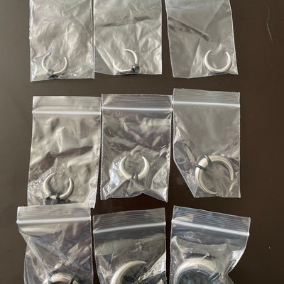 Septum Stretching Kit Surgical Steel Pincher Kit Septum & Ear Gauging ...