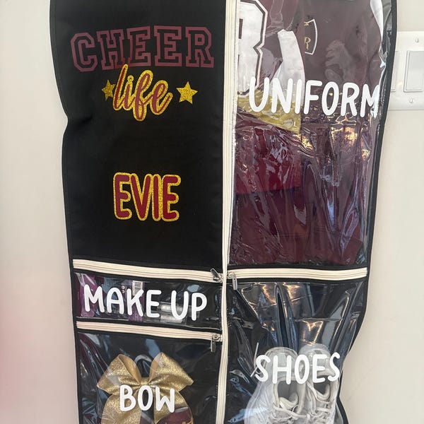 Personalized Cheer Garment Bags - Etsy
