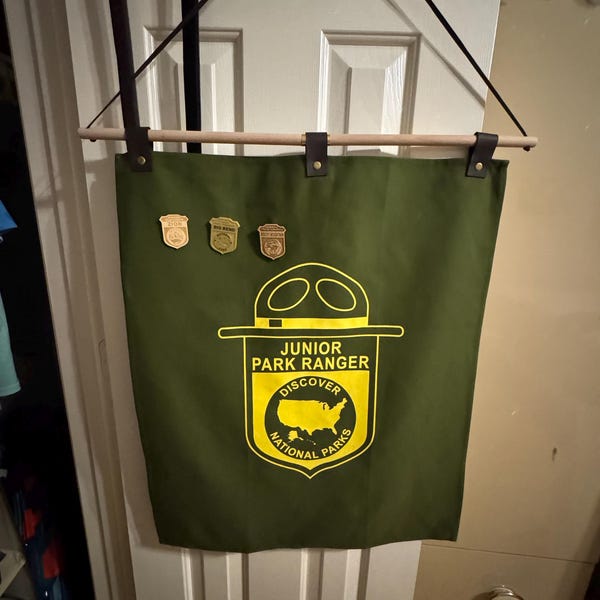 National Park Junior Ranger Scouts Badges Display Banner / Enamel Pin & Patch Organizer - Etsy