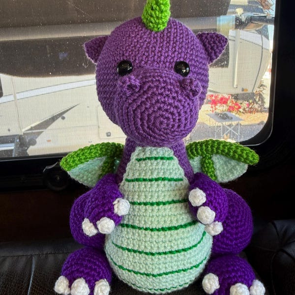 Elio the Dragon Crochet Pattern - Easy Beginner Amigurumi Pattern PDF ...