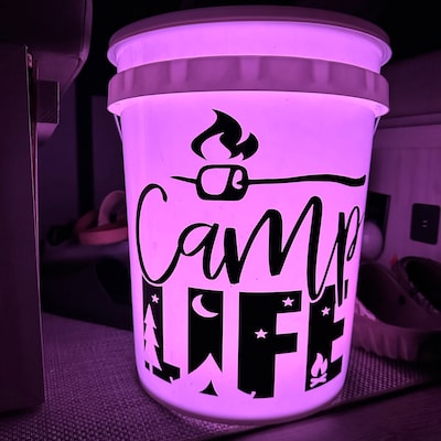 Custom LED Lighted Buckets...camping, Pool, Cabin, Lake, Deck, Patio - Etsy