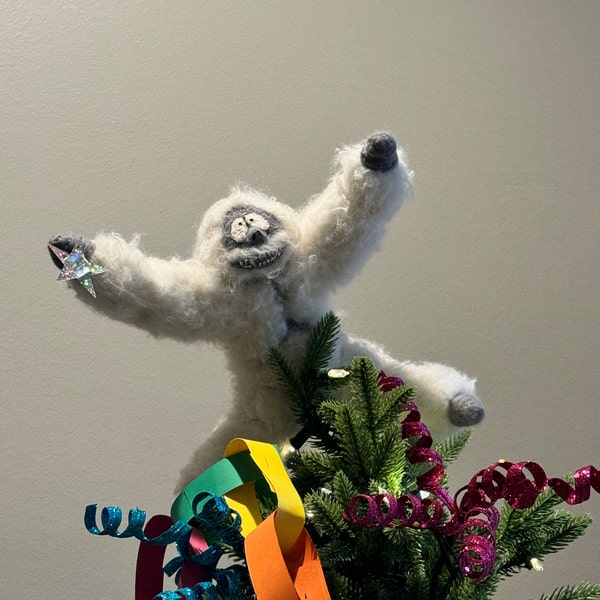 Abominable Snowman Christmas Tree Topper Personalized Yeti Custom Yeti ...