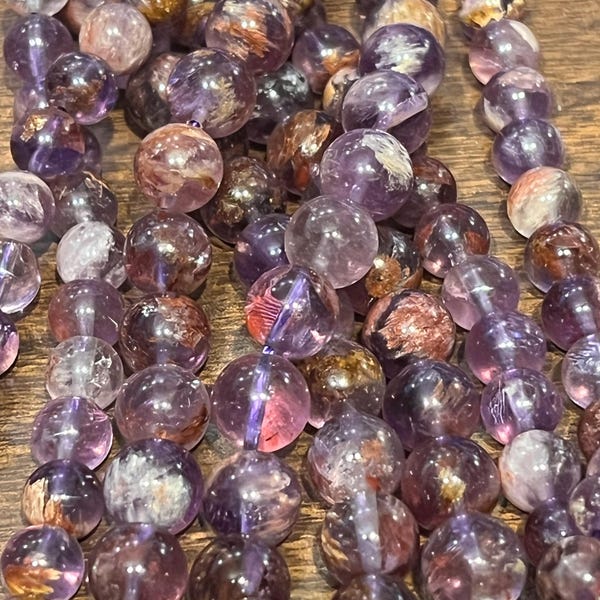 AAA Quality Natural Super 7 Gemstone Beads (phantom Quartz Amethyst ...