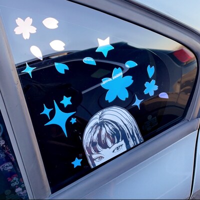 Sakura Flower Holographic Vinyl, Cherry Blossom Vinyl Decal, Sakura ...